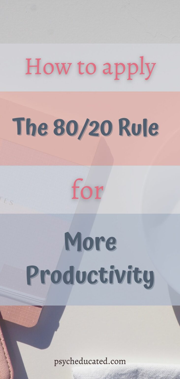 How to apply the 80/20 time-management principle for more productivity